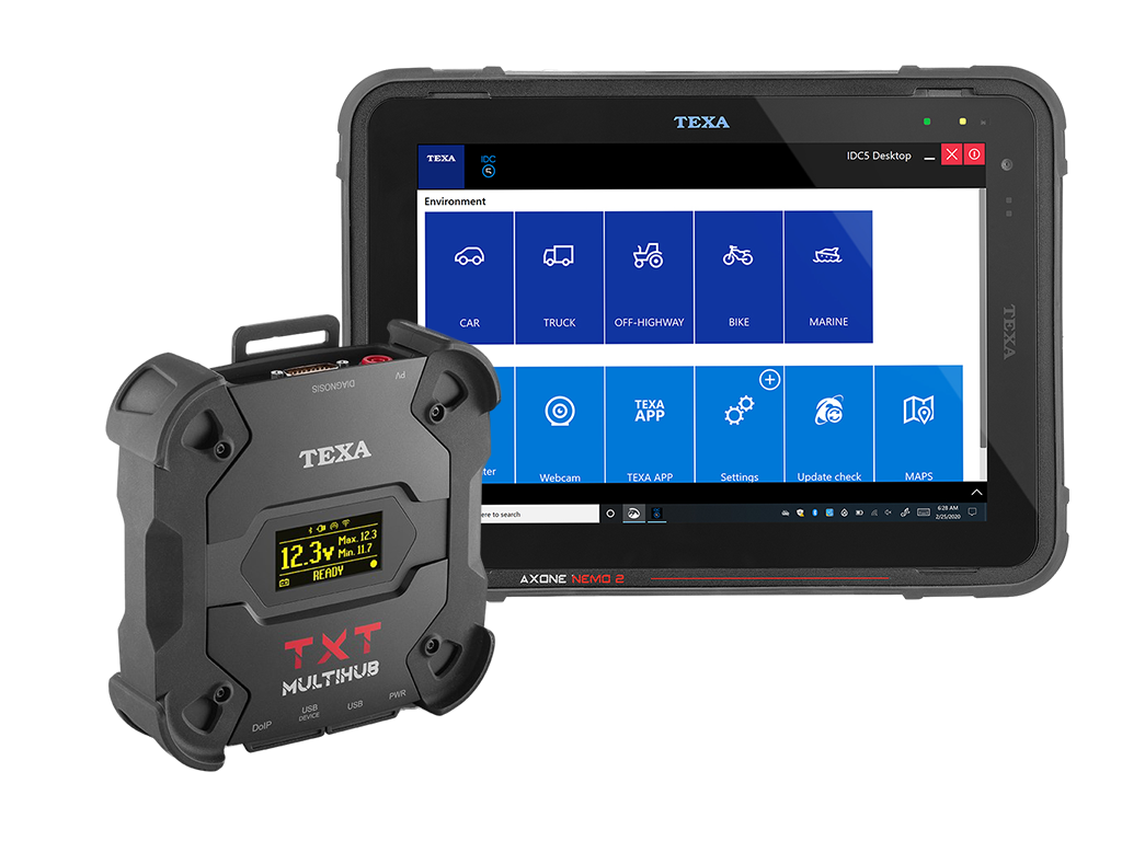 Lkw Diagnosegerät TEXA AXONE Nemo 2 mit Navigator TXT MULTIHUB
