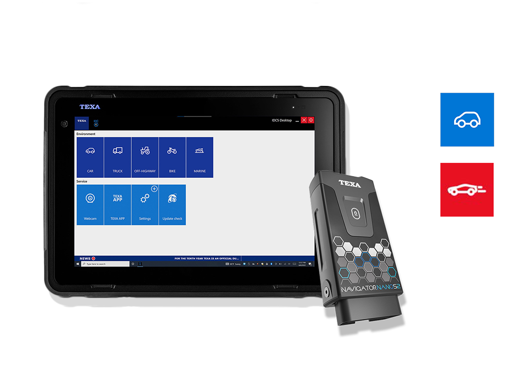 Pkw Diagnosegerät TEXA AXONE Voice mit Navigator Nano S 2